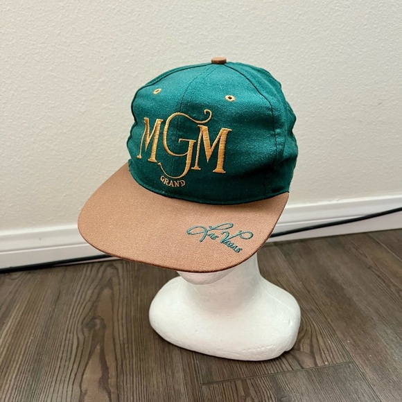 Accessories | Green And Tan Cap | Poshmark
